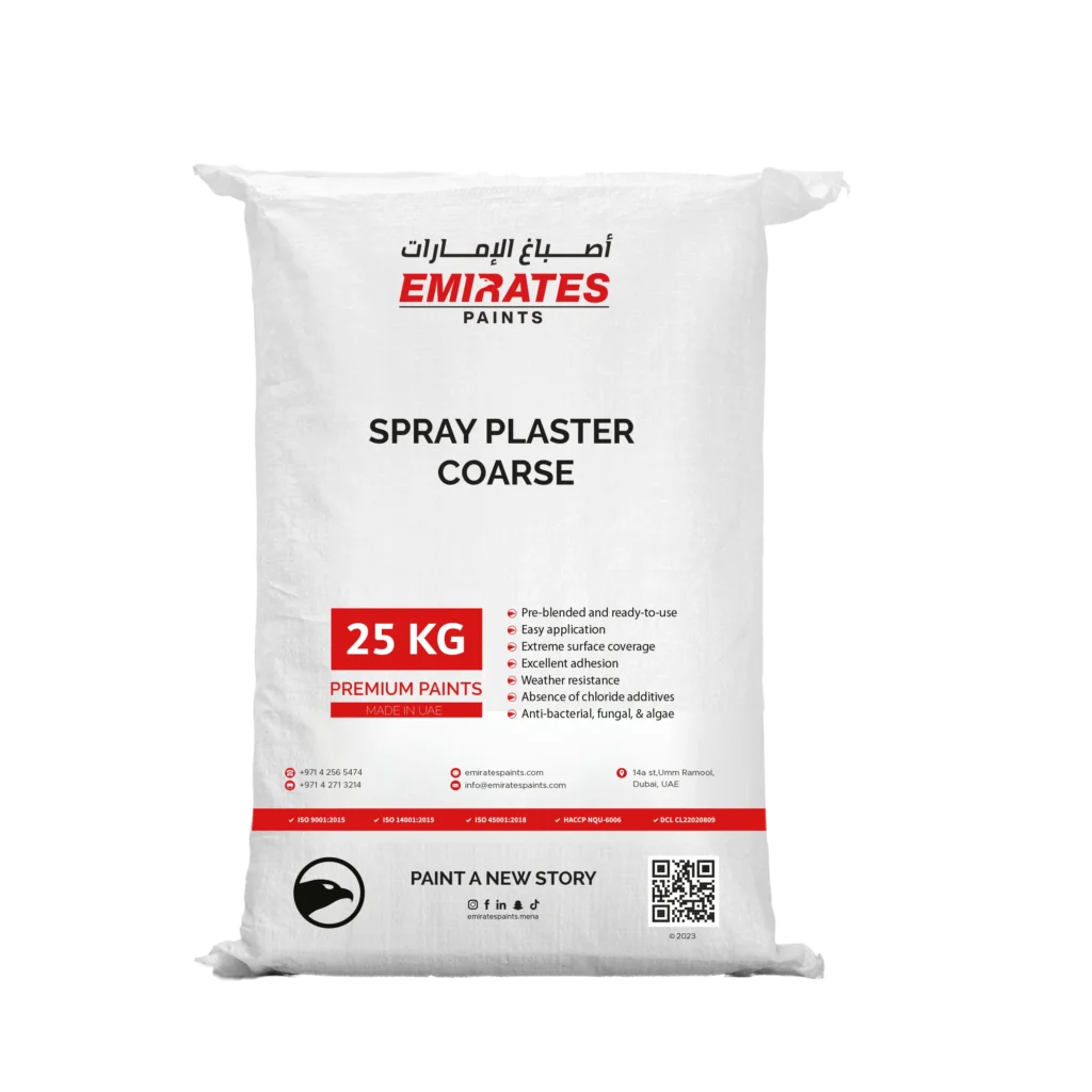 SPRAY PLASTER COARSE - Emirates Paints
